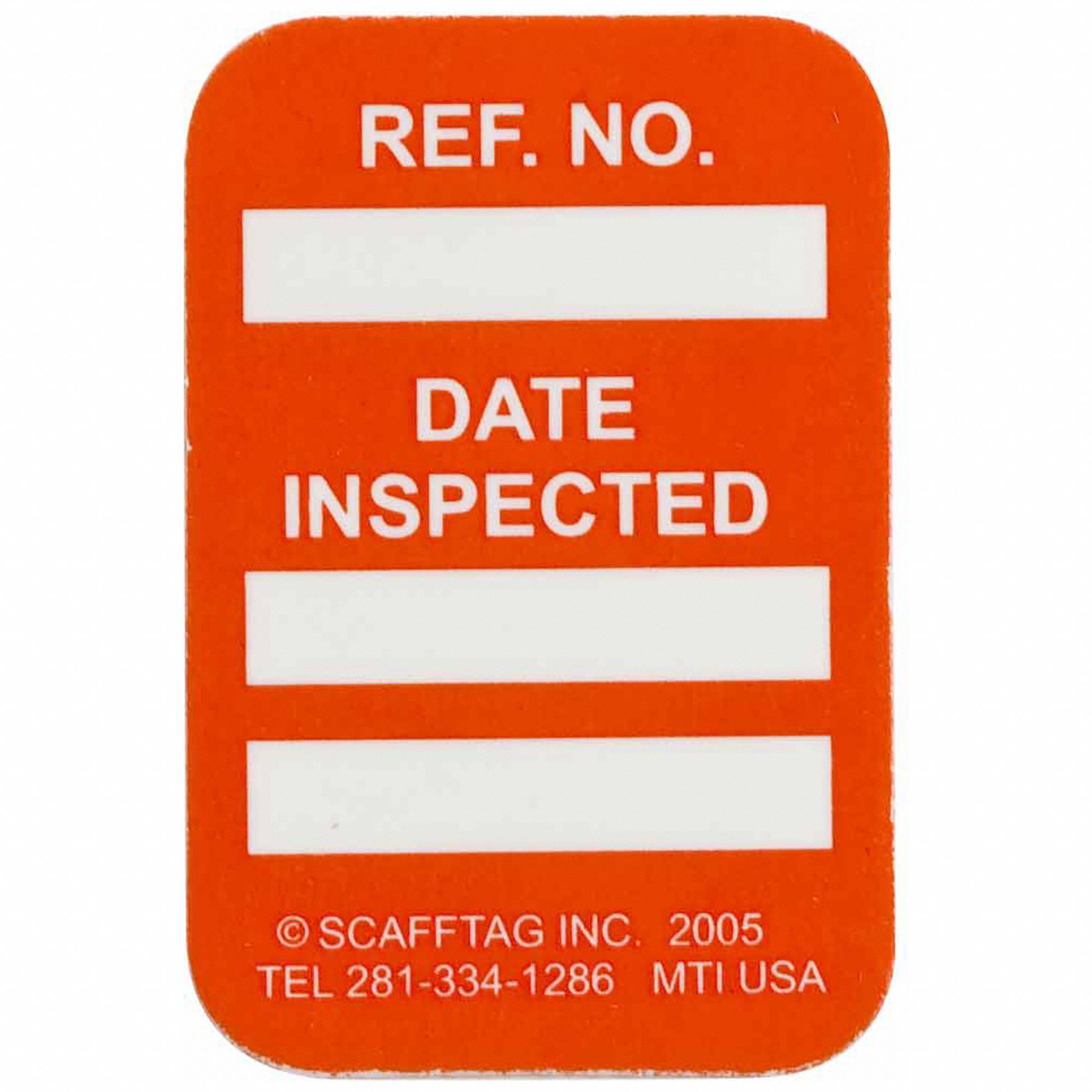 Inspection, 1 1/4 in Wd, Tag - 3GAP5|MIC-MTIUSA O - Grainger
