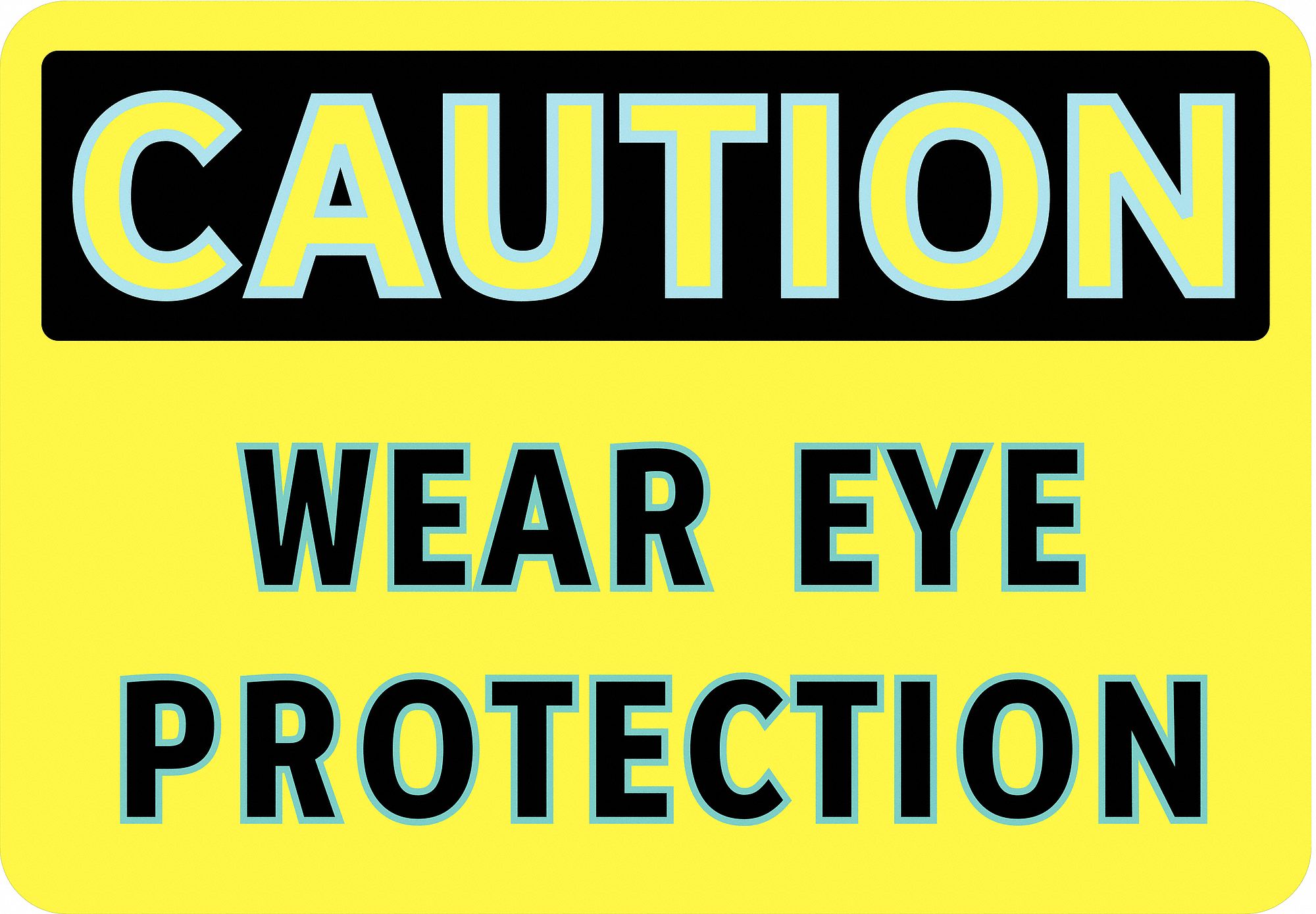 Plastic, Rectangle, Caution Sign - 3GCF7|104929 - Grainger