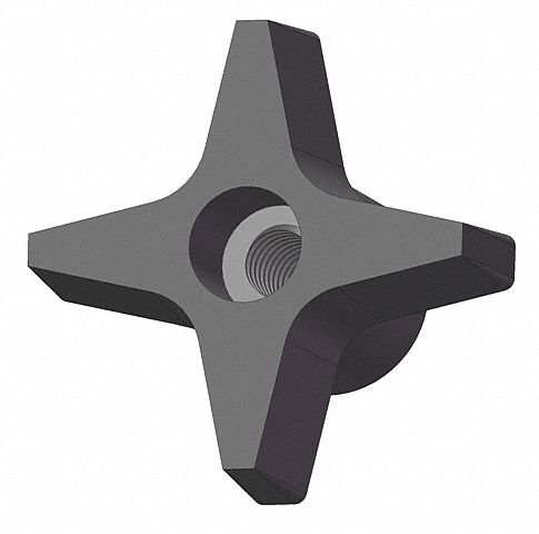 INNOVATIVE COMPONENTS Perilla 4 Puntas , L 1 pulg. , Acero - Perillas ...