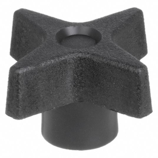 INNOVATIVE COMPONENTS, 4 Point, Plastic w/ Steel Thread, Hand Knob ...
