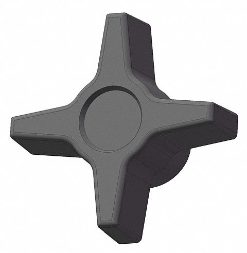 INNOVATIVE COMPONENTS FOUR PRONG KNOB,BLIND,5/16-18,2 1/2 IN - Hand ...