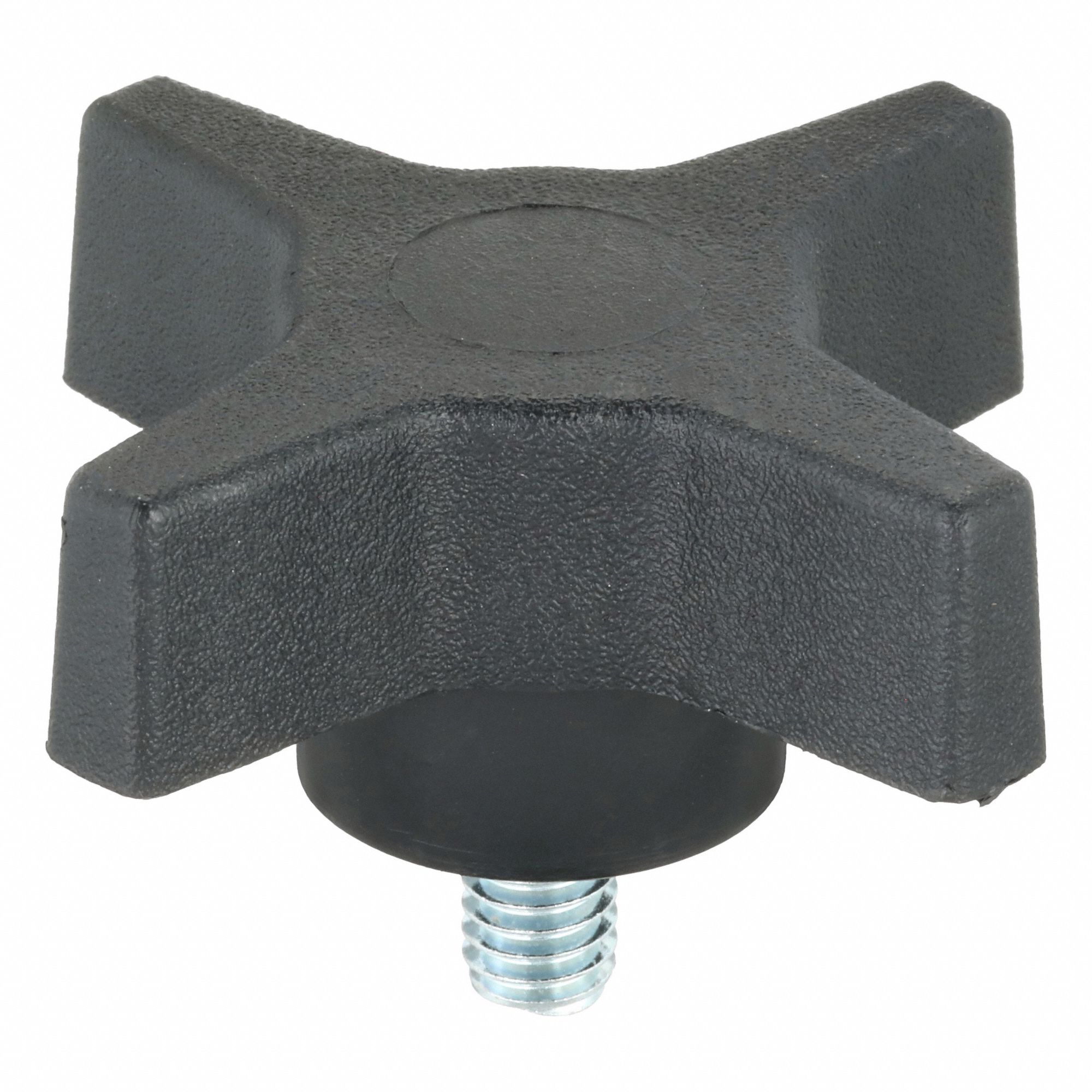 INNOVATIVE COMPONENTS, 4 Point, Plastic w/ Steel Thread, Hand Knob ...
