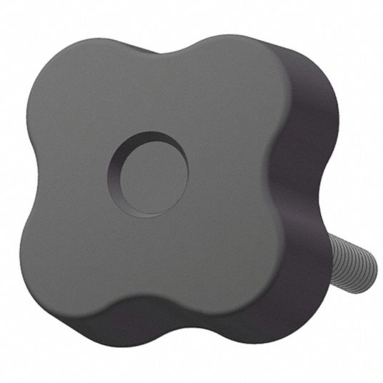 INNOVATIVE COMPONENTS Hand Knob: 4 Point, Polypropylene/Steel, External ...