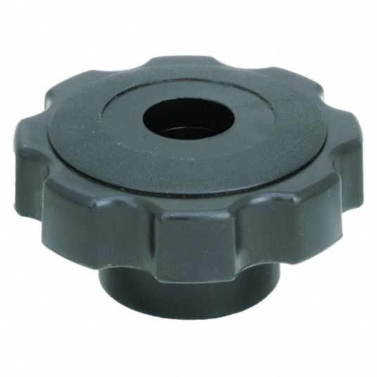 INNOVATIVE COMPONENTS, 8 Point, Plastic w/ Steel Thread, Hand Knob ...