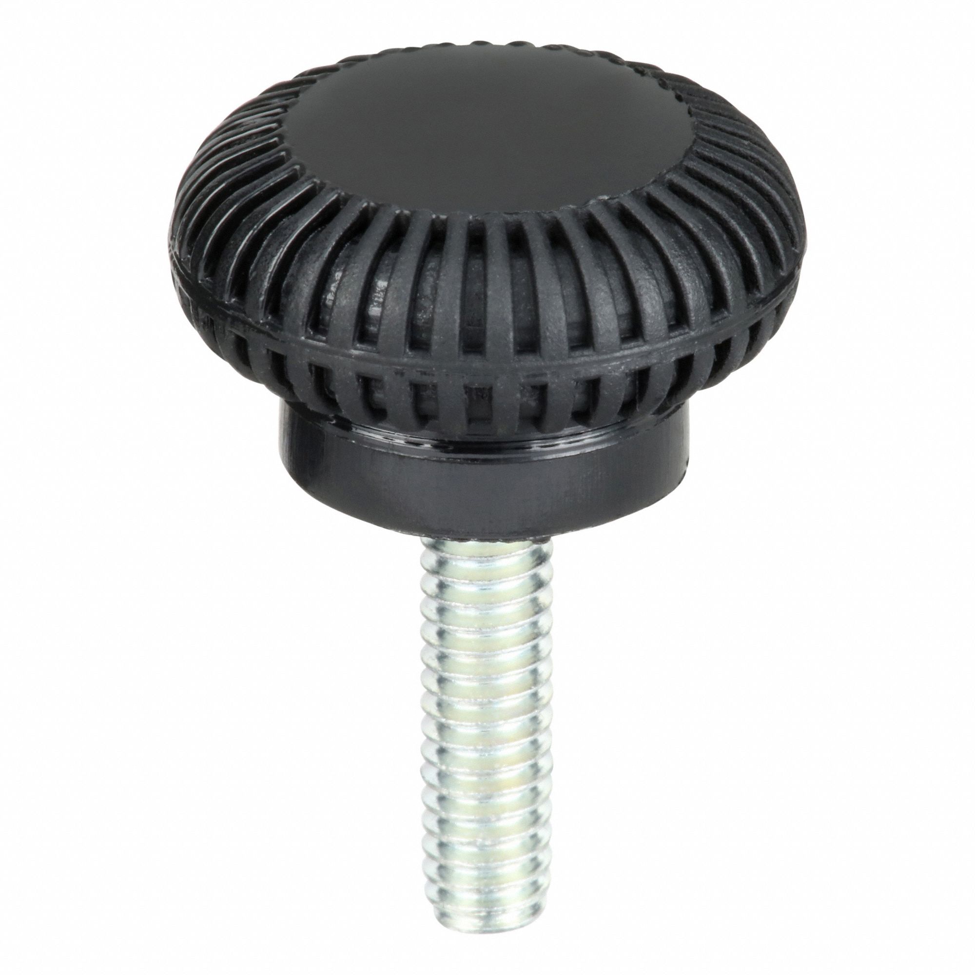 Knurled, Plastic w/ Steel Thread, Hand Knob - 3GED2|GN820625K3--N21 ...