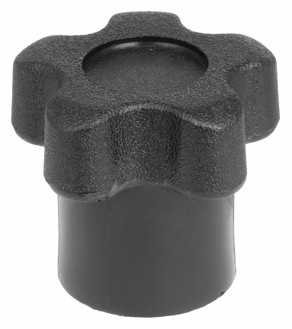 INNOVATIVE COMPONENTS, 5 Point, Plastic w/ Steel Thread, Hand Knob ...