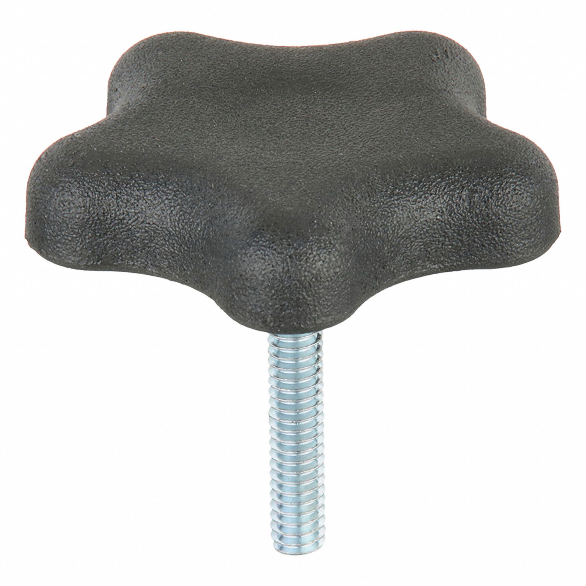 INNOVATIVE COMPONENTS, 5 Point, Plastic w/ Steel Thread, Hand Knob - 3GER9|GN4C15005S4--21 ...