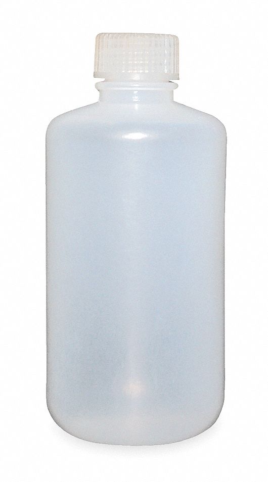 Narrow Mouth Round Dispensing Bottle, Dispensing, Plastic, 12 PK - Grainger