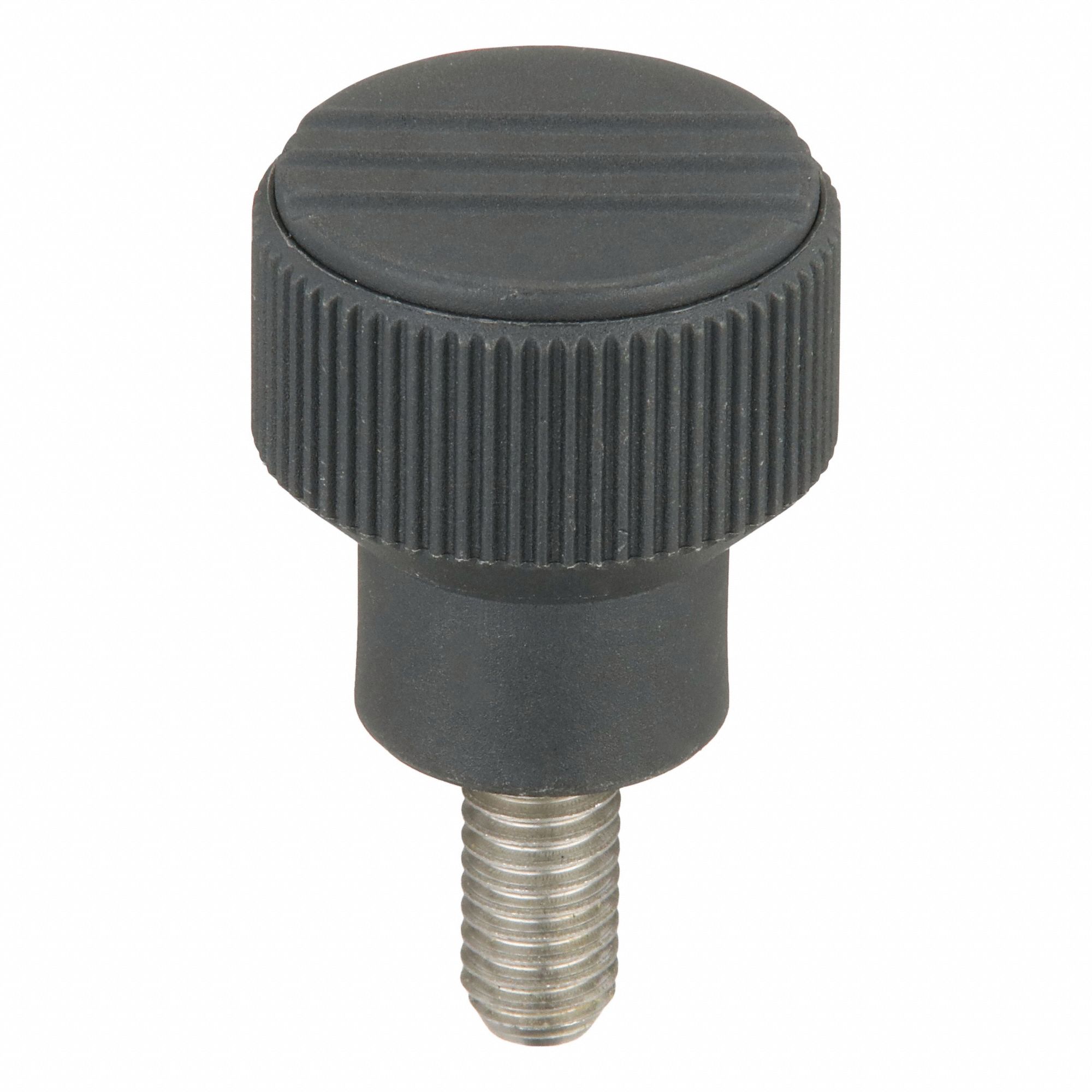 Knurled, Plastic w/ SS Thread, Hand Knob - 3GFH9|K0247.03A4X20 - Grainger