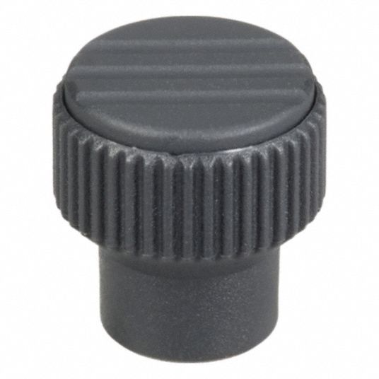 Knurled, Plastic w/ Steel Thread, Hand Knob - 3GFJ8|K0247.106 - Grainger