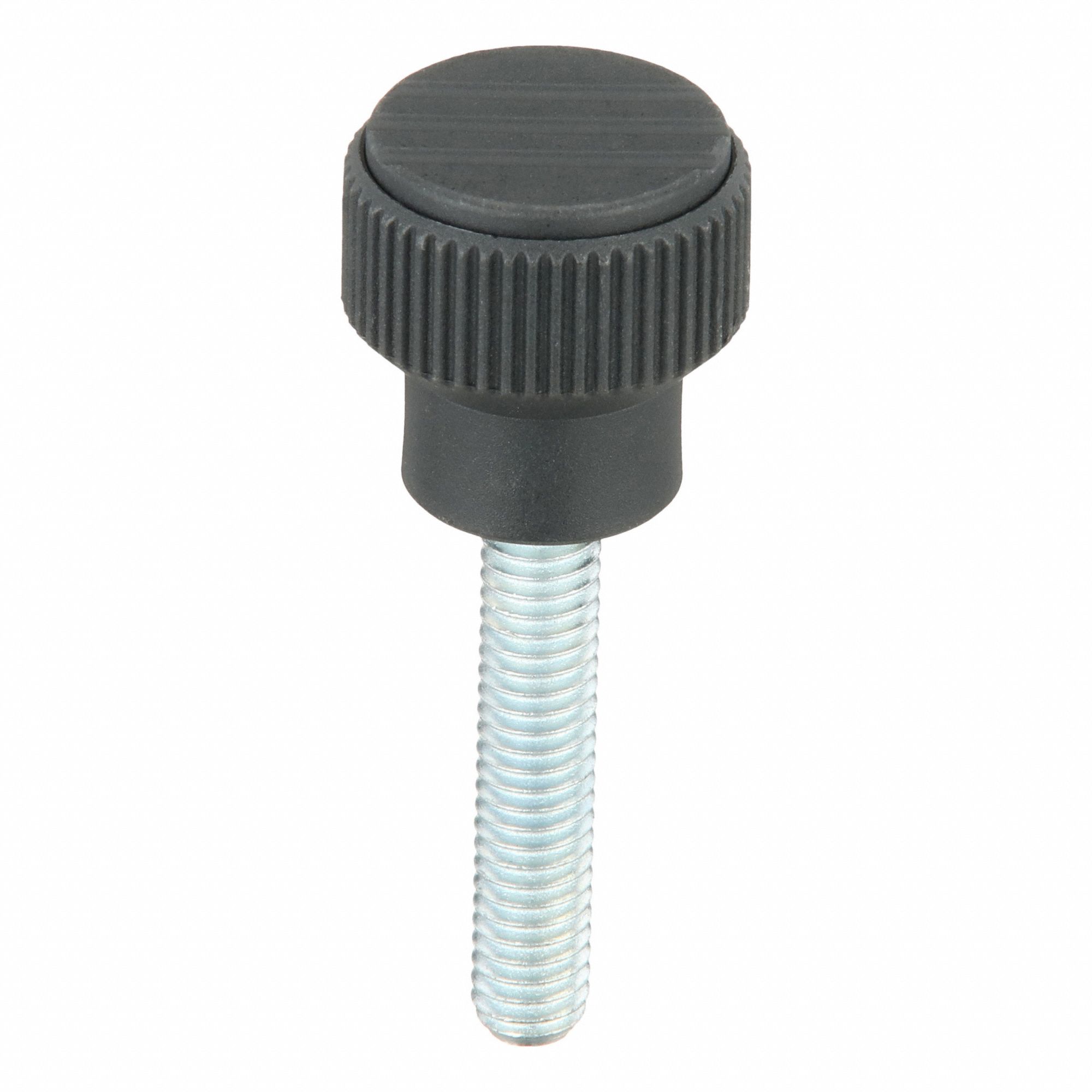 Knurled, Plastic w/ Steel Thread, Hand Knob - 3GFL9|K0247.2A3X40 - Grainger