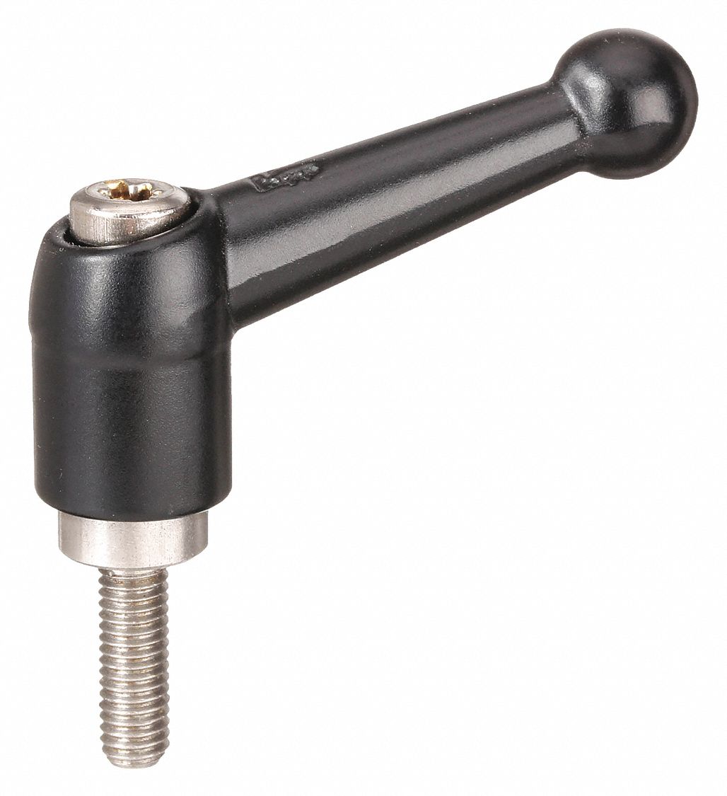 KIPP, Zinc w/ SS Thread, #10-32, Adjustable Handle - 3GGW3|K0117 ...