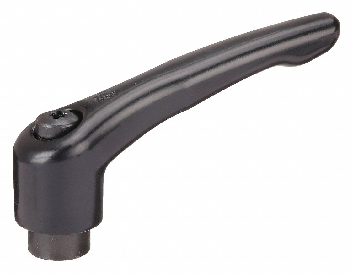 KIPP, Zinc w/ Steel Thread, 3/8"-16 Thread, Adjustable Handle - 3GGZ1 ...