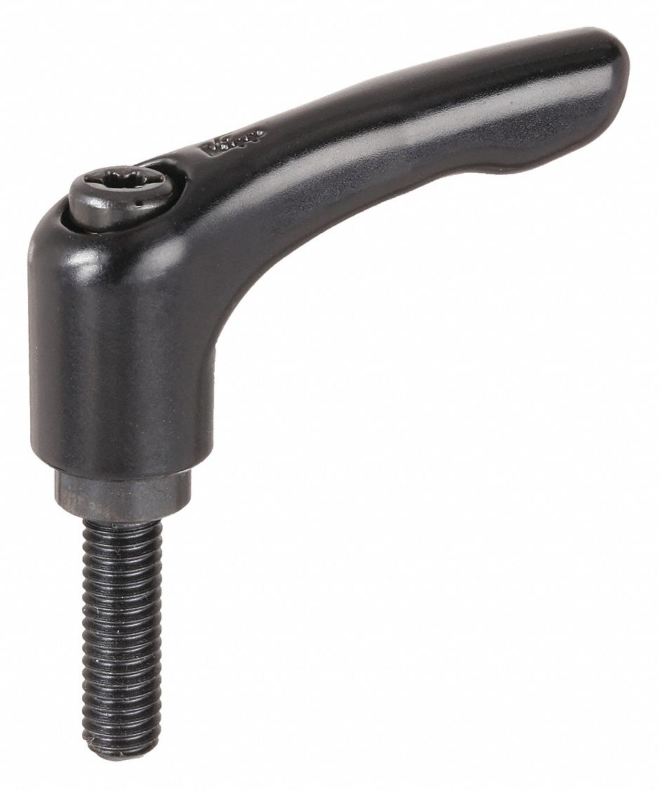 KIPP ADJUSTABLE HANDLE, MD, #10-32 THREAD, EXTERNAL THREADS, 0.78, 1.85 ...