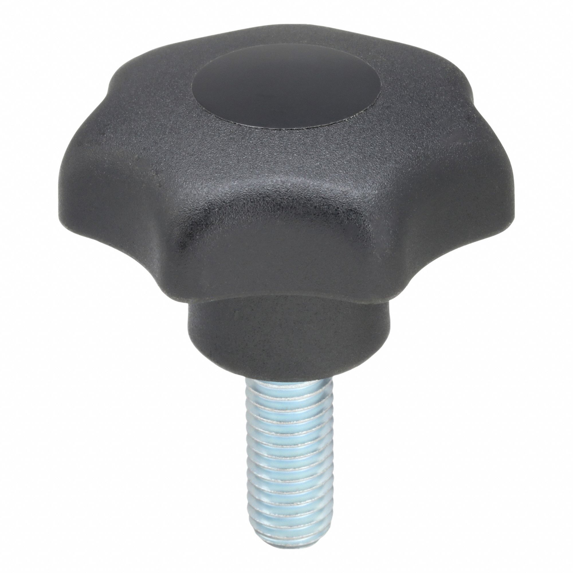 KIPP, 7 Point, Plastic w/ Steel Thread, Hand Knob - 3GHW7|K0155.4101X25 ...