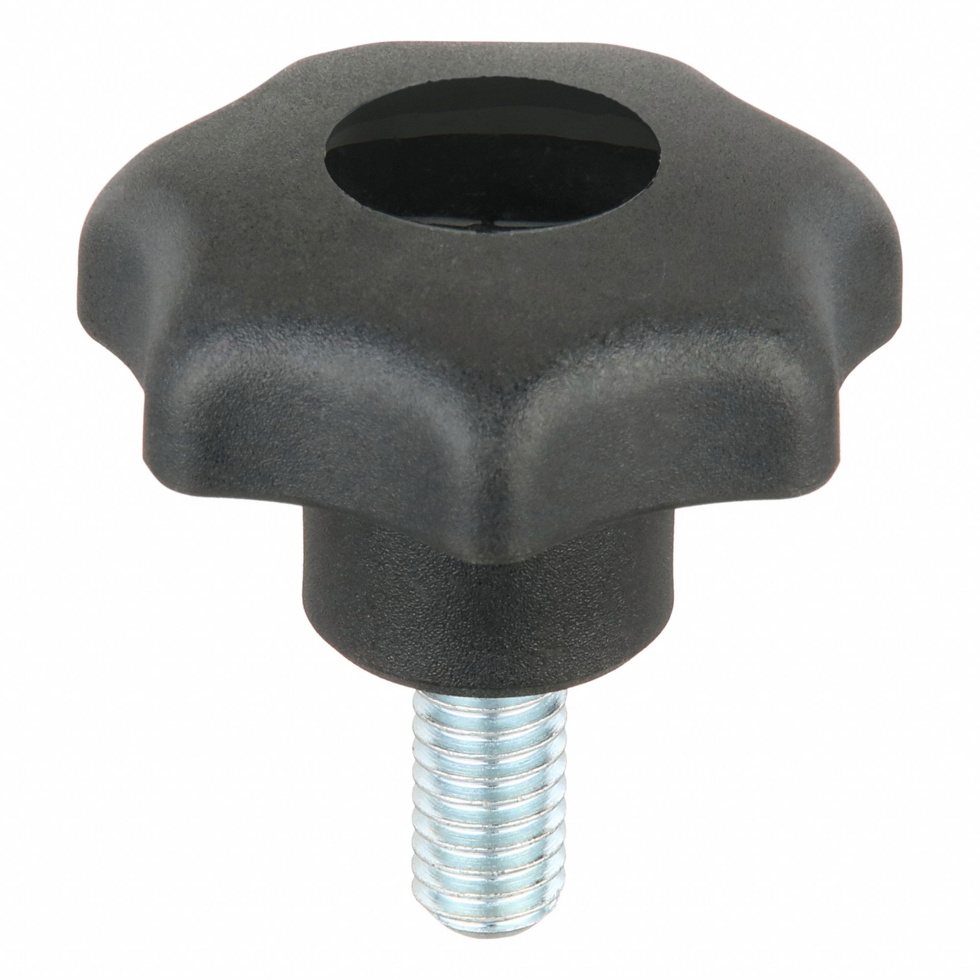 KIPP, 7 Point, Plastic w/ Steel Thread, Hand Knob - 3GJH7|K0155.4A41X20 - Grainger