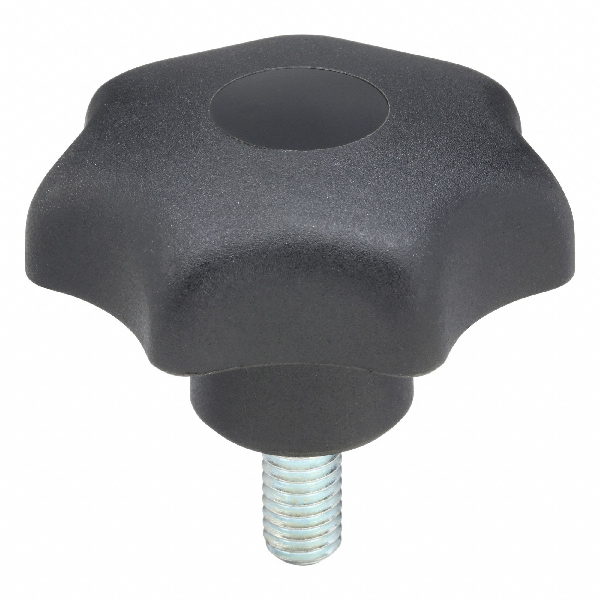KIPP, 7 Point, Plastic w/ Steel Thread, Hand Knob - 3GJH9|K0155.4A42X20 - Grainger