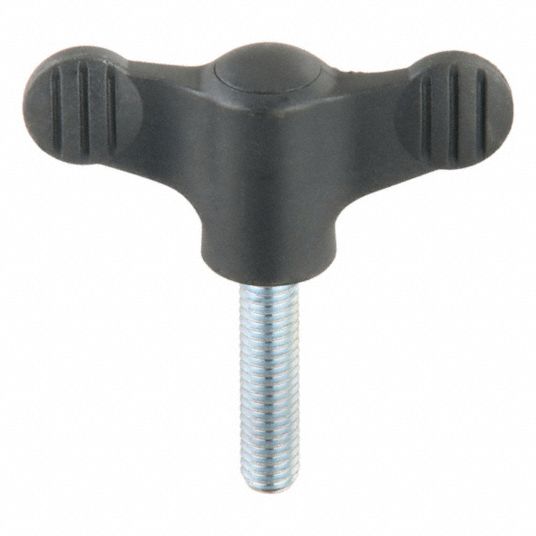 KIPP, Wing, Plastic w/ Steel Thread, Hand Knob - 3GJY6|K0274.2A4X40 - Grainger