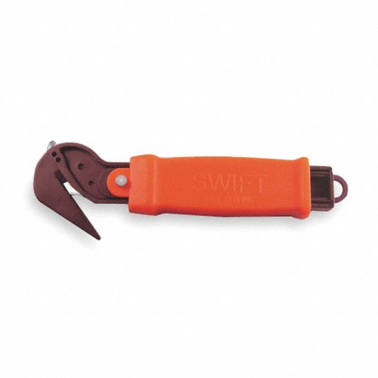 Safety Utility Knife, Carbon Steel, 6 3/4 in Overall Length - Grainger