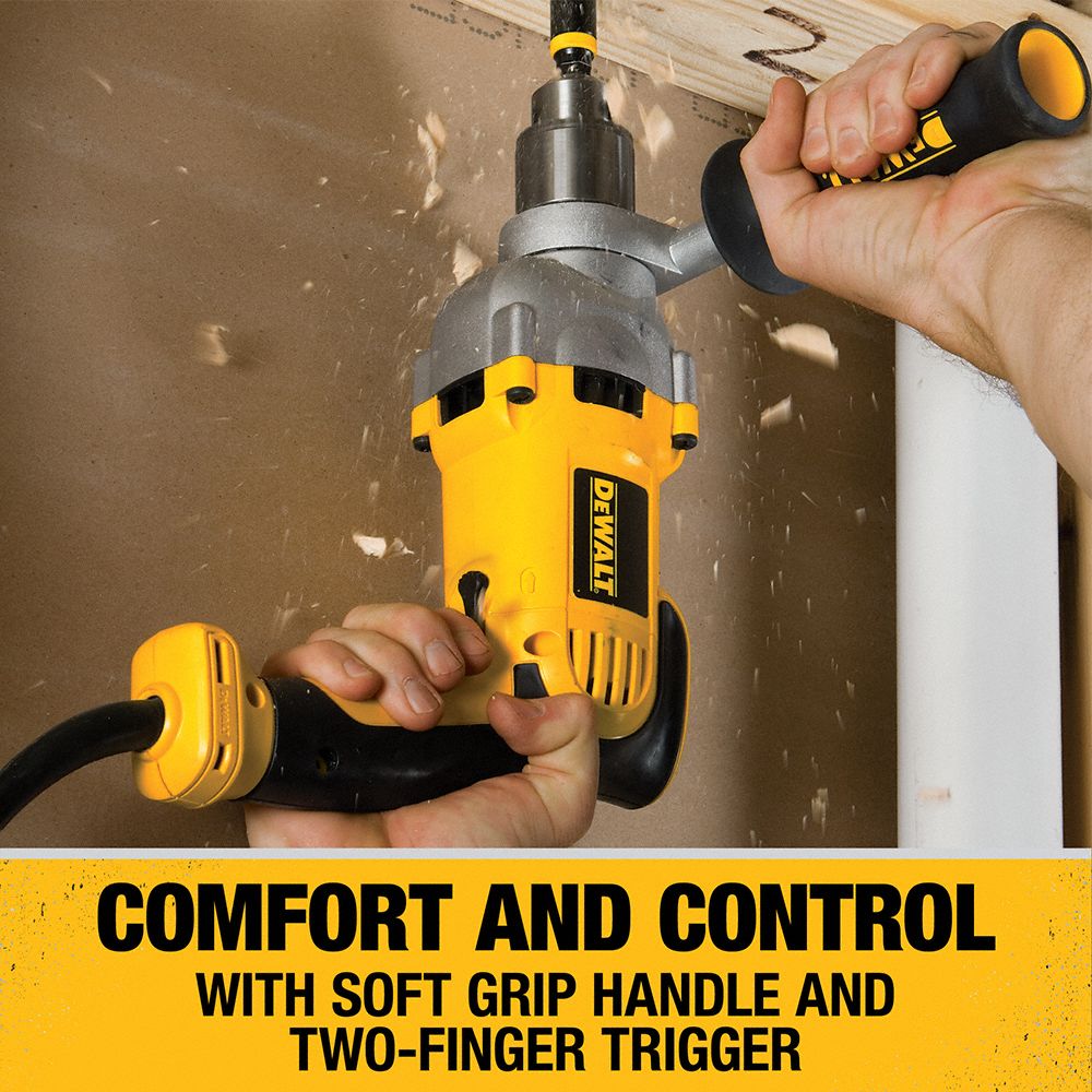 DEWALT Drill: 1/2 in Chuck Size, Keyed, 1,250 RPM Free Speed, 10 A ...