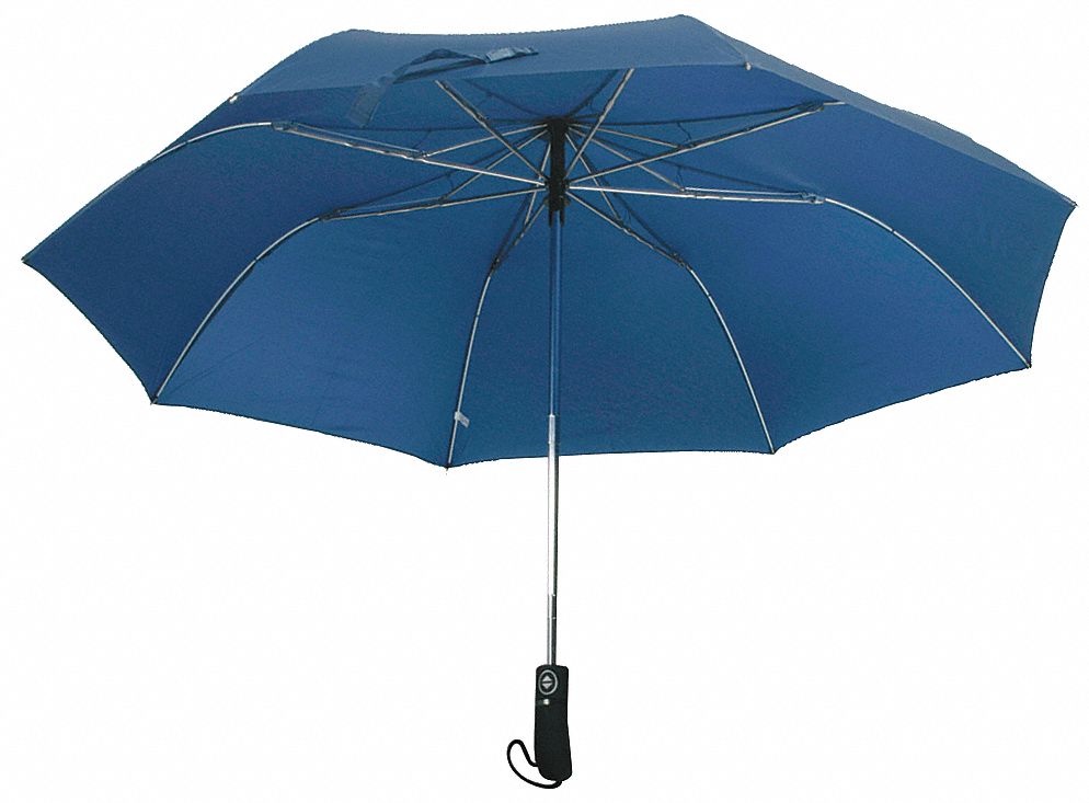 GRAINGER APPROVED Sombrilla,Azul,Nylon,L 16-3/4pulg. - Paraguas - 3GRR9 ...