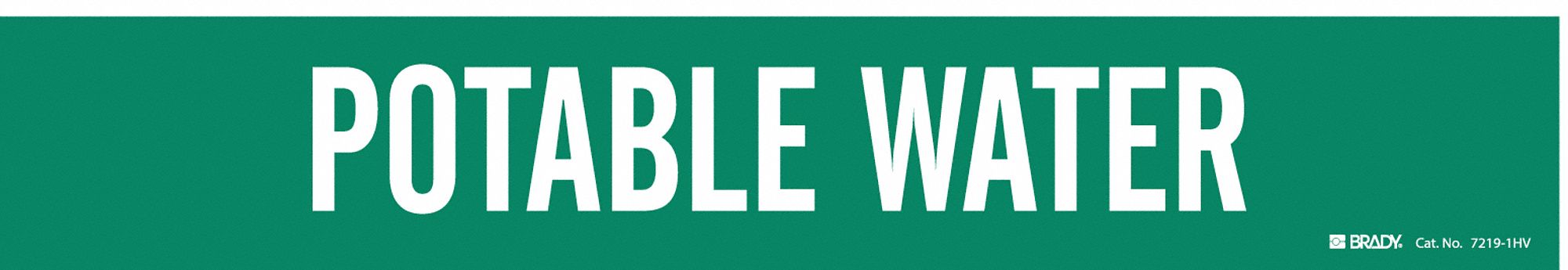 Potable Water, Green, Pipe Marker - 3GTZ7|7219-1HV - Grainger