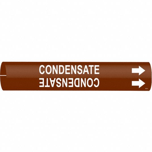 Condensate, Brown, Pipe Marker - 3GUF3|4313-C - Grainger