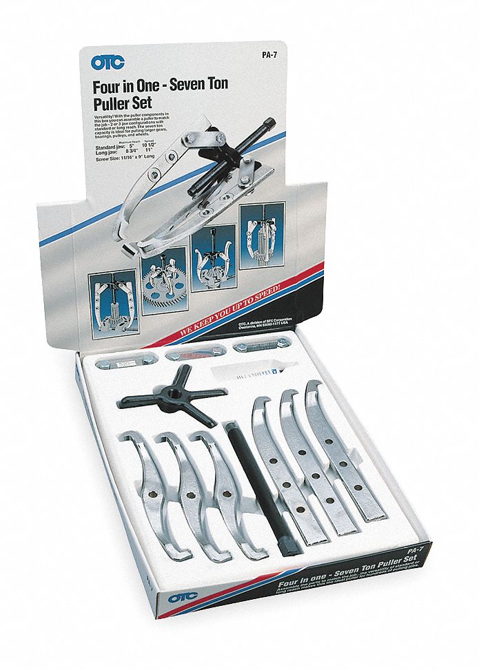 4-In-1 Manual Puller Set; Number of Pieces: 6 - Grainger