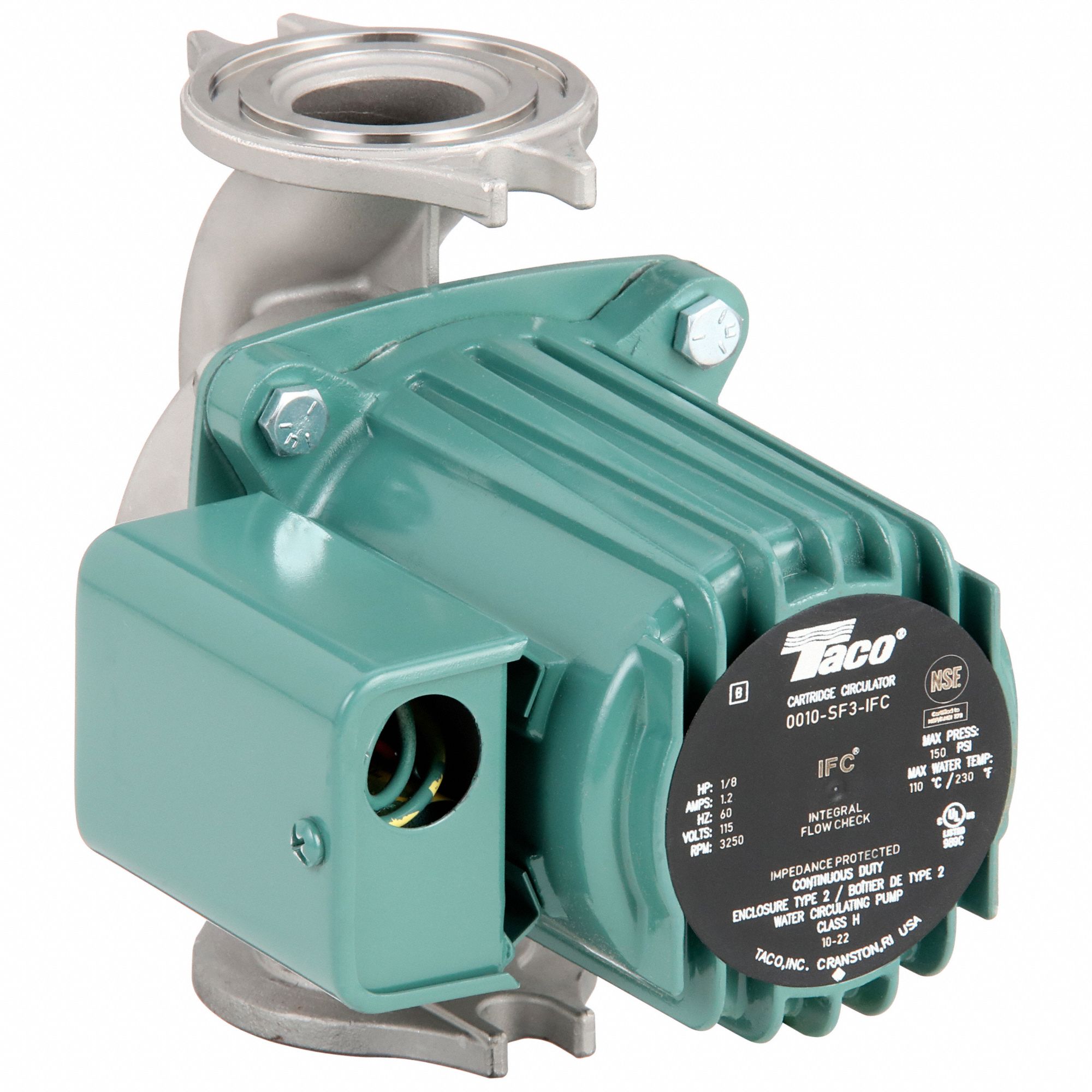 1/8 hp HP, 115V AC, Circulating Pump - 3GZV4|0010-SF3-IFC - Grainger