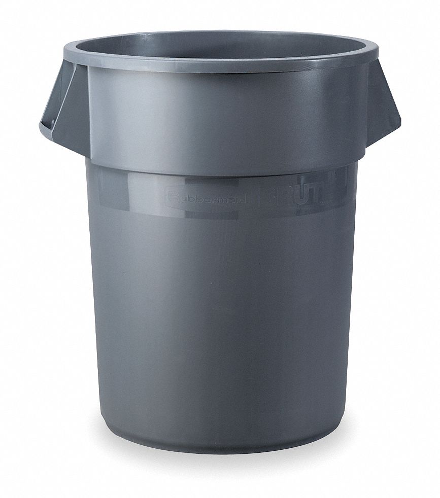 55 gal, Round, Gray - Grainger