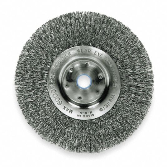 Wire Wheel,8 In,5/8 In AH,3/4 In W - Grainger