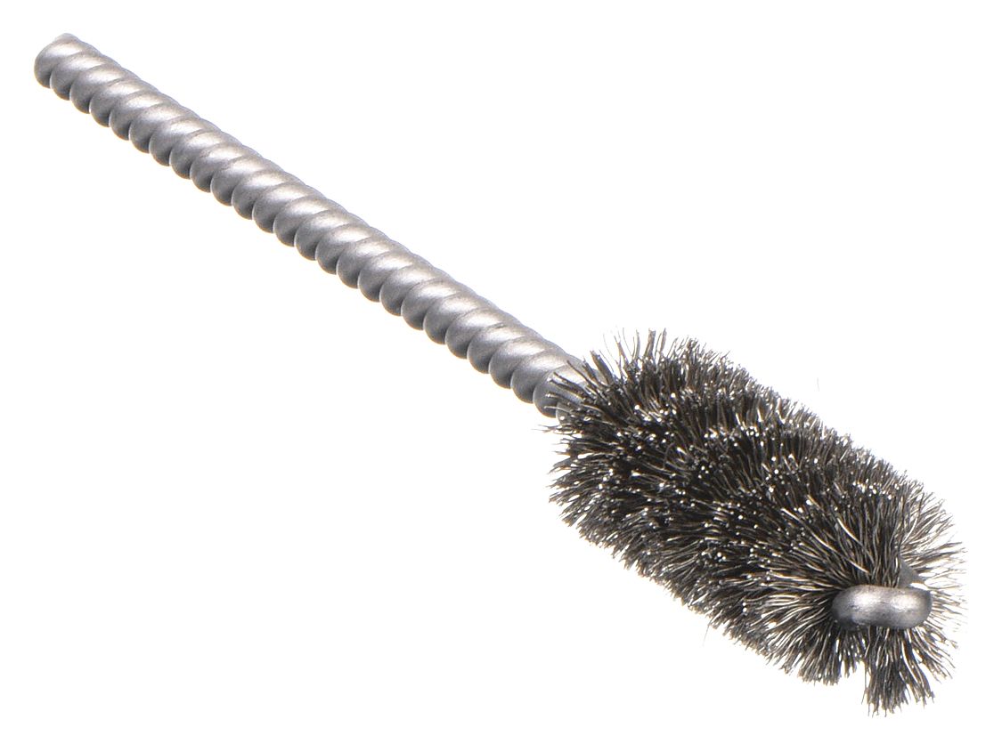 WEILER, Single Stem, Stainless Steel, Single Spiral Tube Brush - 3H707 ...