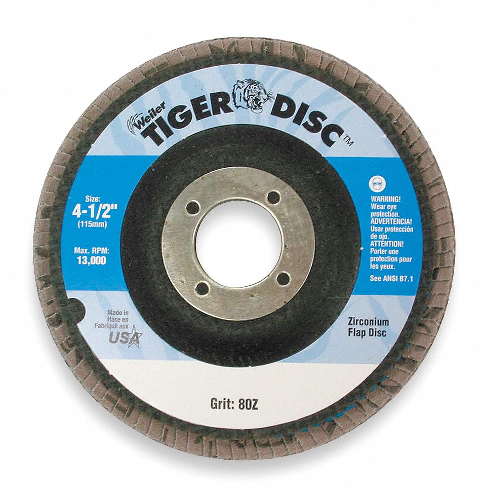 Arbor Mount Flap Disc,4-1/2in,60,Med. - Grainger