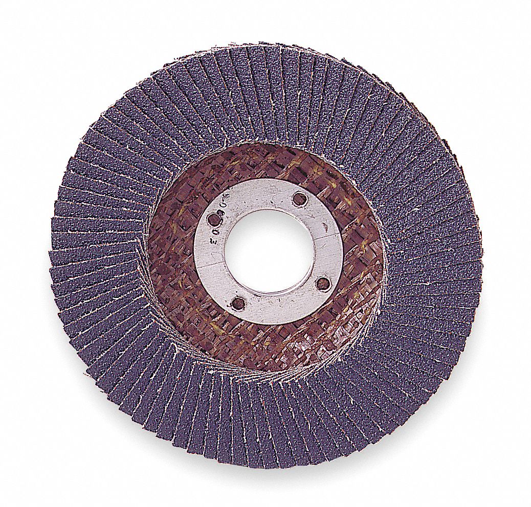 Type 29, Flap Disc, Zirconia Alumina, 7 in Disc Diameter, 36 Abrasive ...