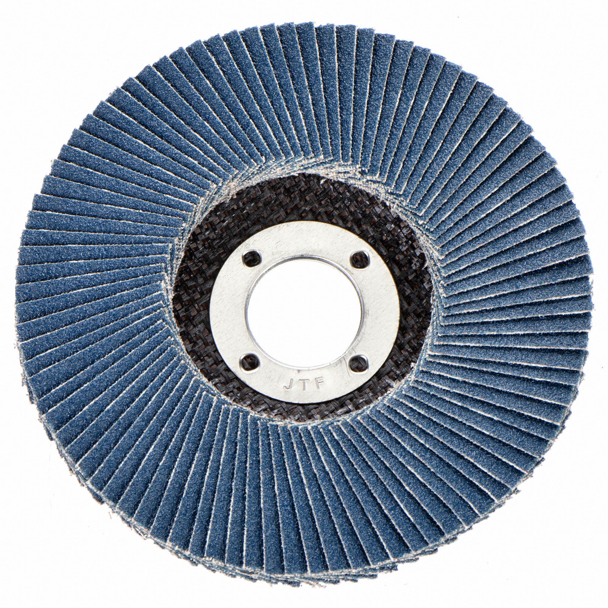 WEILER Flap Disc: Type 27, 4 1/2 in x 7/8 in, Zirconia Alumina, 80 Grit ...