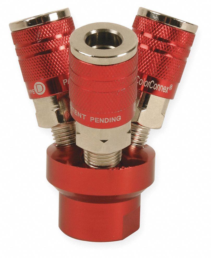 Three Way Air Gun Manifold - Grainger