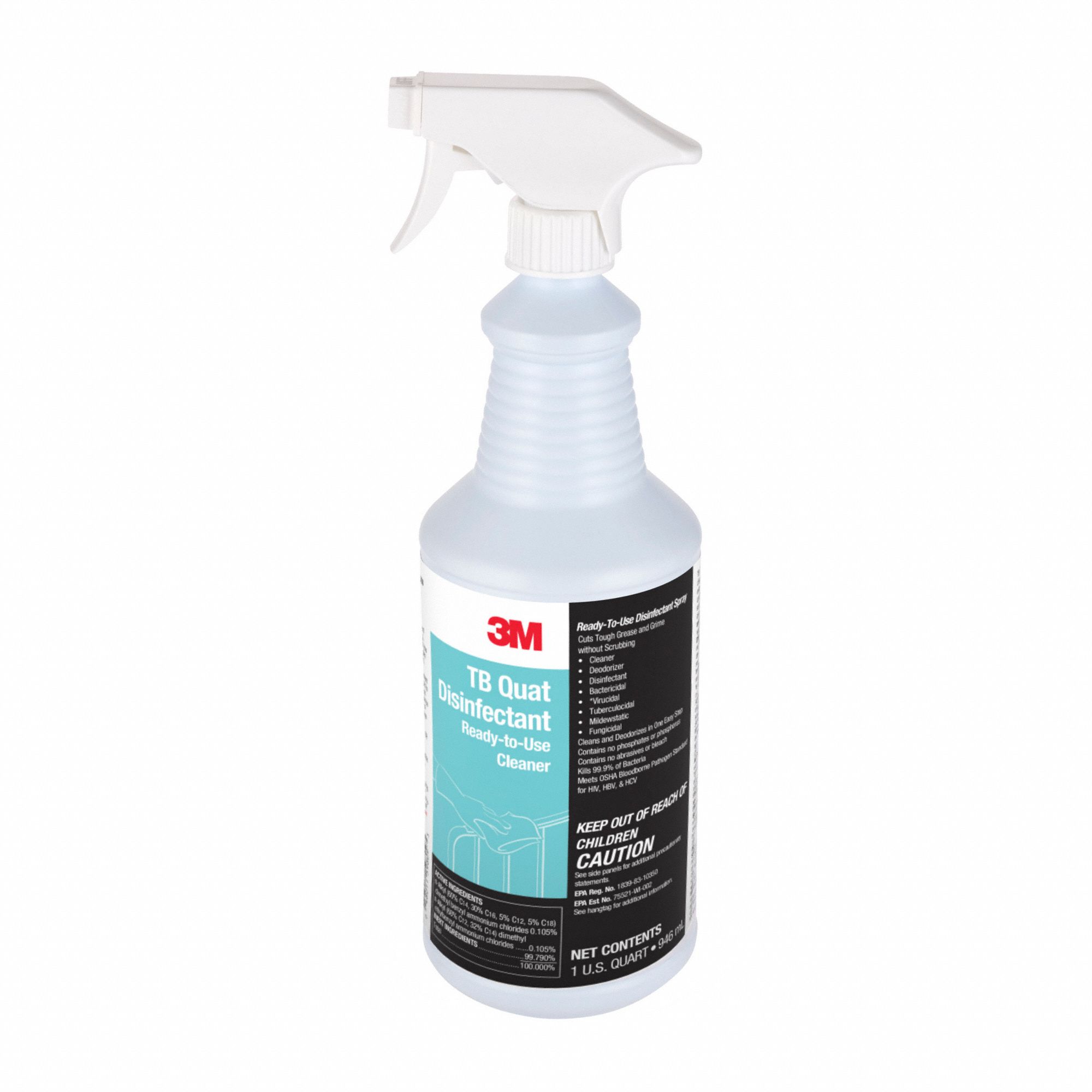 3M, Bottle, Ready to Use, Disinfectant - 3HB90|TB QUAT - Grainger