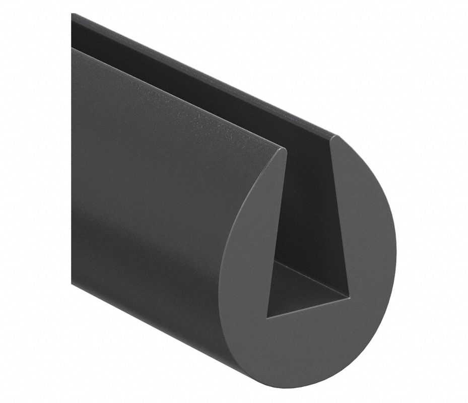 APPROVED VENDOR Borde de Caucho,1/2 x 5/8 pulg.,Negro - Bordes de Hule ...