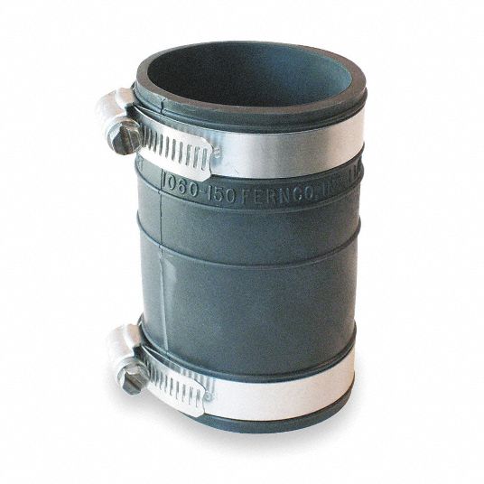 FERNCO Elastomeric Polyvinyl Chloride Flexible Coupling, For Pipe Size ... FERNCO Elastomeric Polyvinyl Chloride Flexible Coupling, For Pipe Size ...