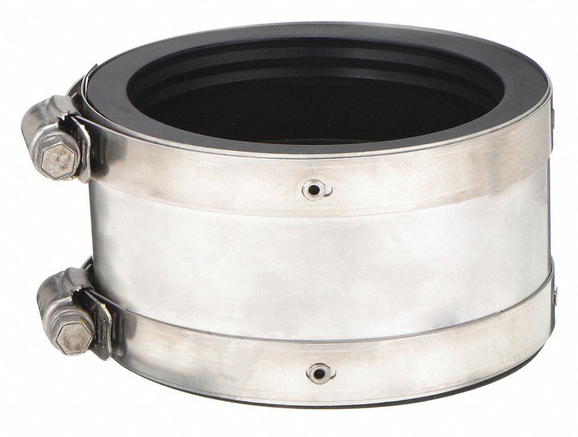 300 Stainless Steel, Neoprene Shielded Transition Coupling, For Pipe ... 300 Stainless Steel, Neoprene Shielded Transition Coupling, For Pipe ...