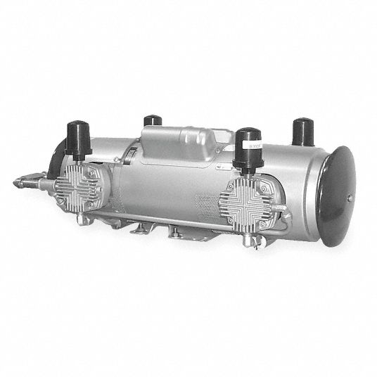 GAST, 1.5 hp, Tankless, Piston Air Compressor - 3HDG9|7LDE-246S-M750X ...