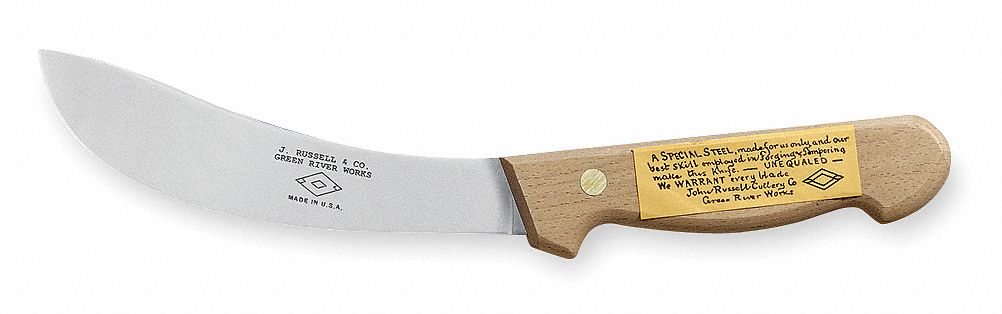 6 in Beef Skinning Knife, Brown - Grainger