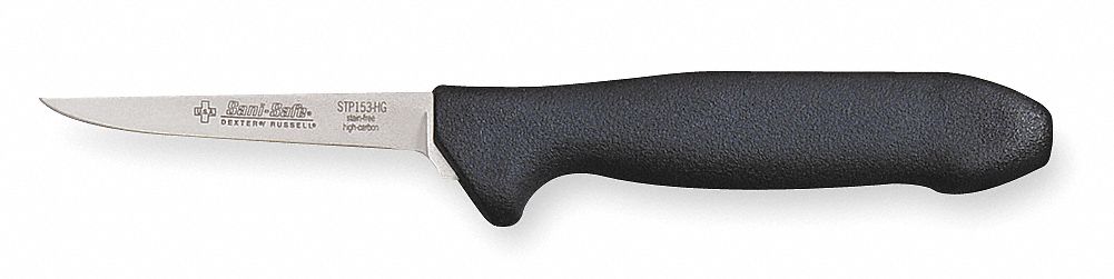 3 1/2 in Poultry Vent Knife, Black - Grainger