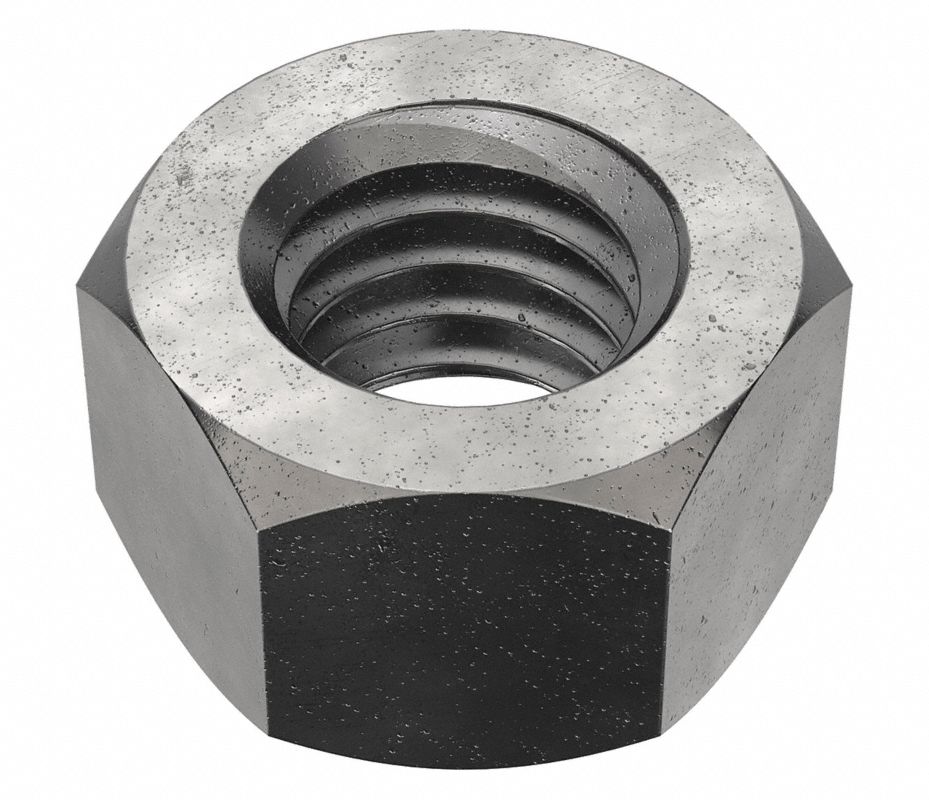 APPROVED VENDOR Tuerca Hexagonal 3/8"-16, Sin Acabado, Grado 5, Acero, Derecha, ASME B18.2.2 ...