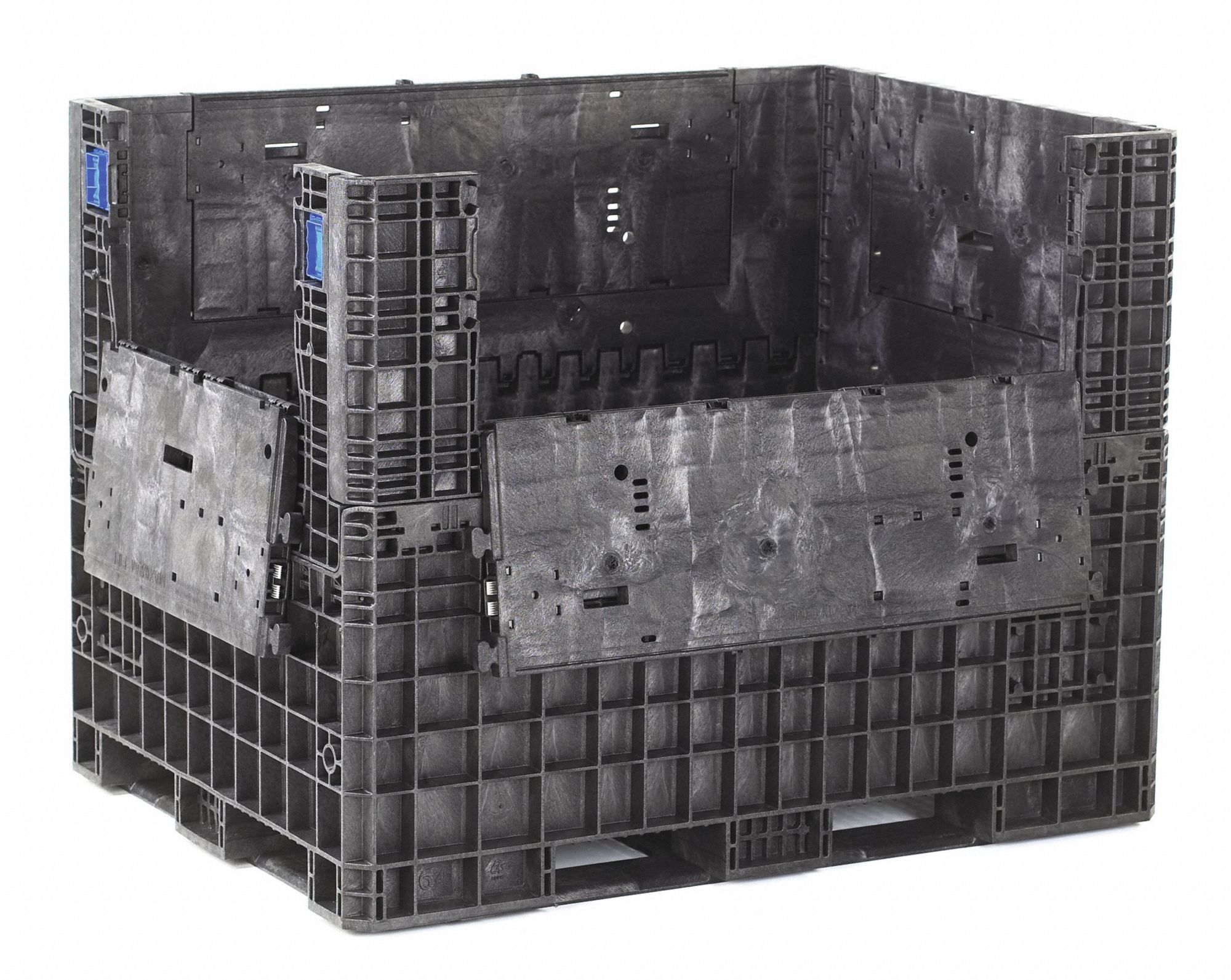 ORBIS Collapsible Bulk Container: 67.4 cu ft, 62 1/2 in x 48 in x 50 in ...