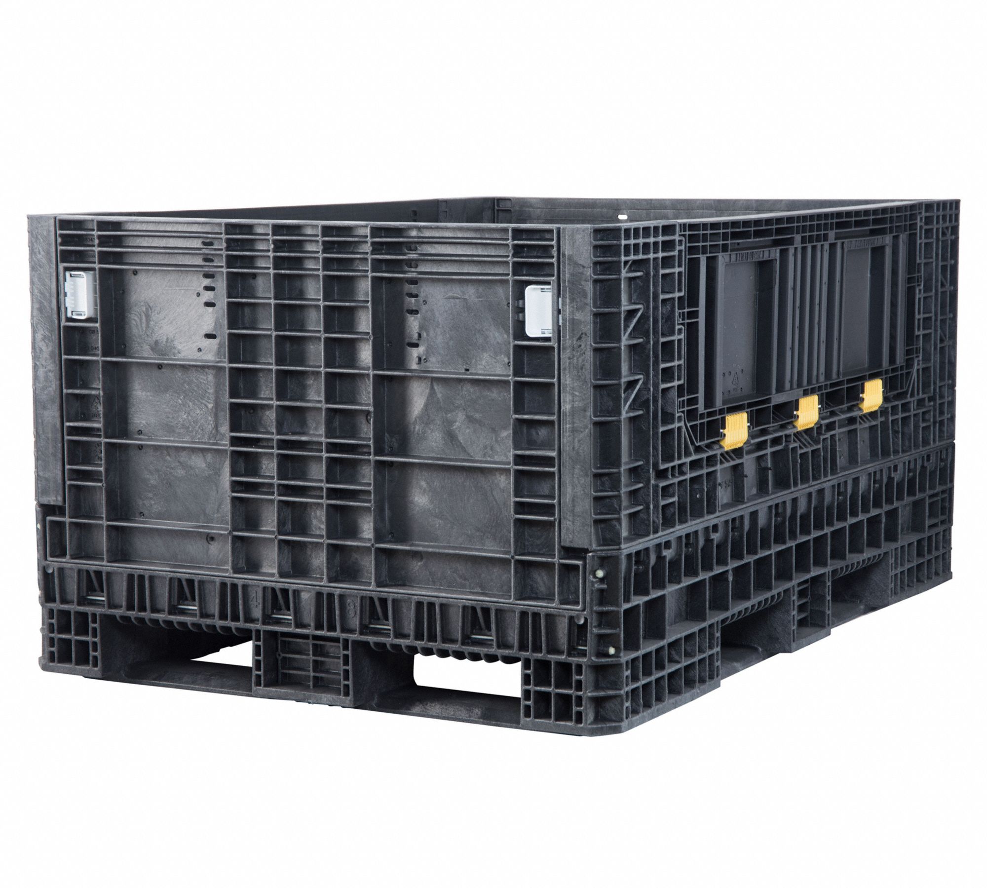 ORBIS Collapsible Bulk Container: 46 cu ft, 70 in x 48 in x 34 in, 4 ...