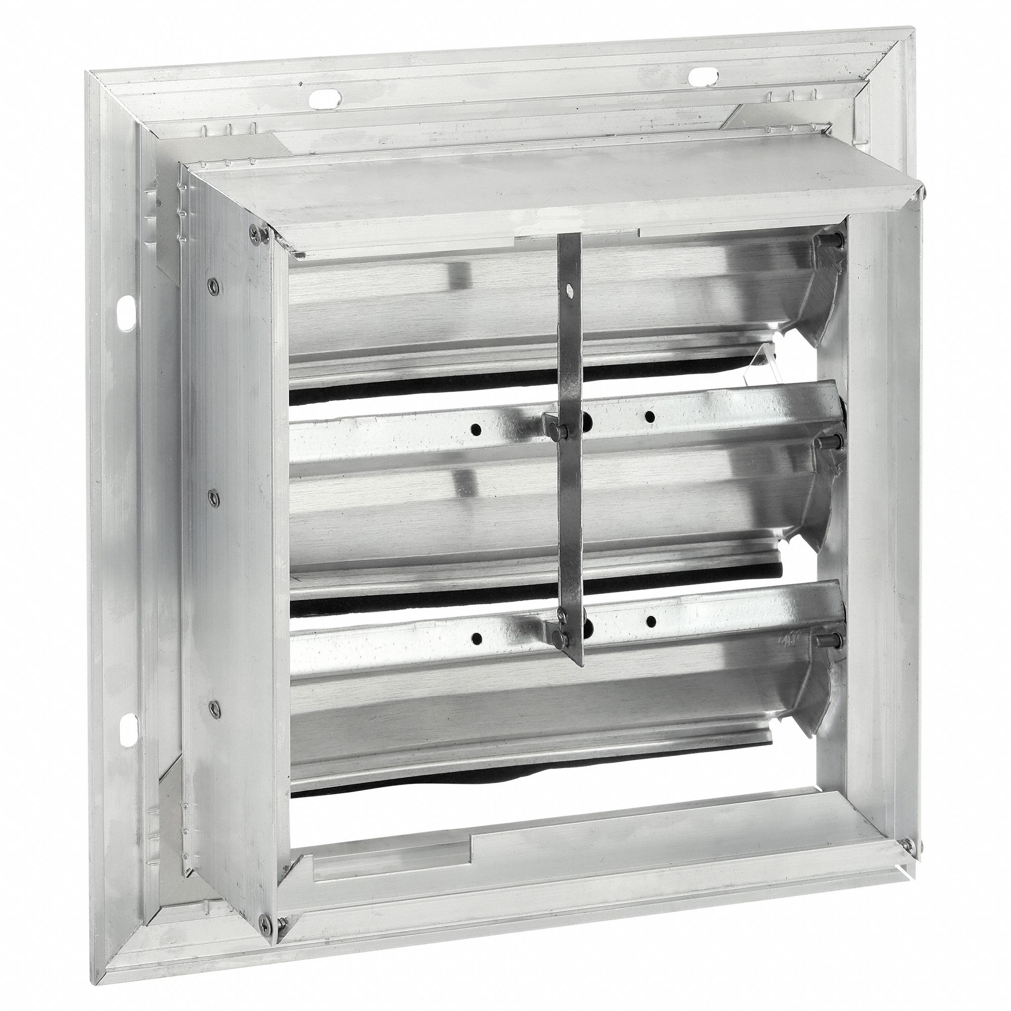 For 10 in Fan, Single Panel, 13"H-W 5 1/4"L Aluminum Backdraft Damper ...