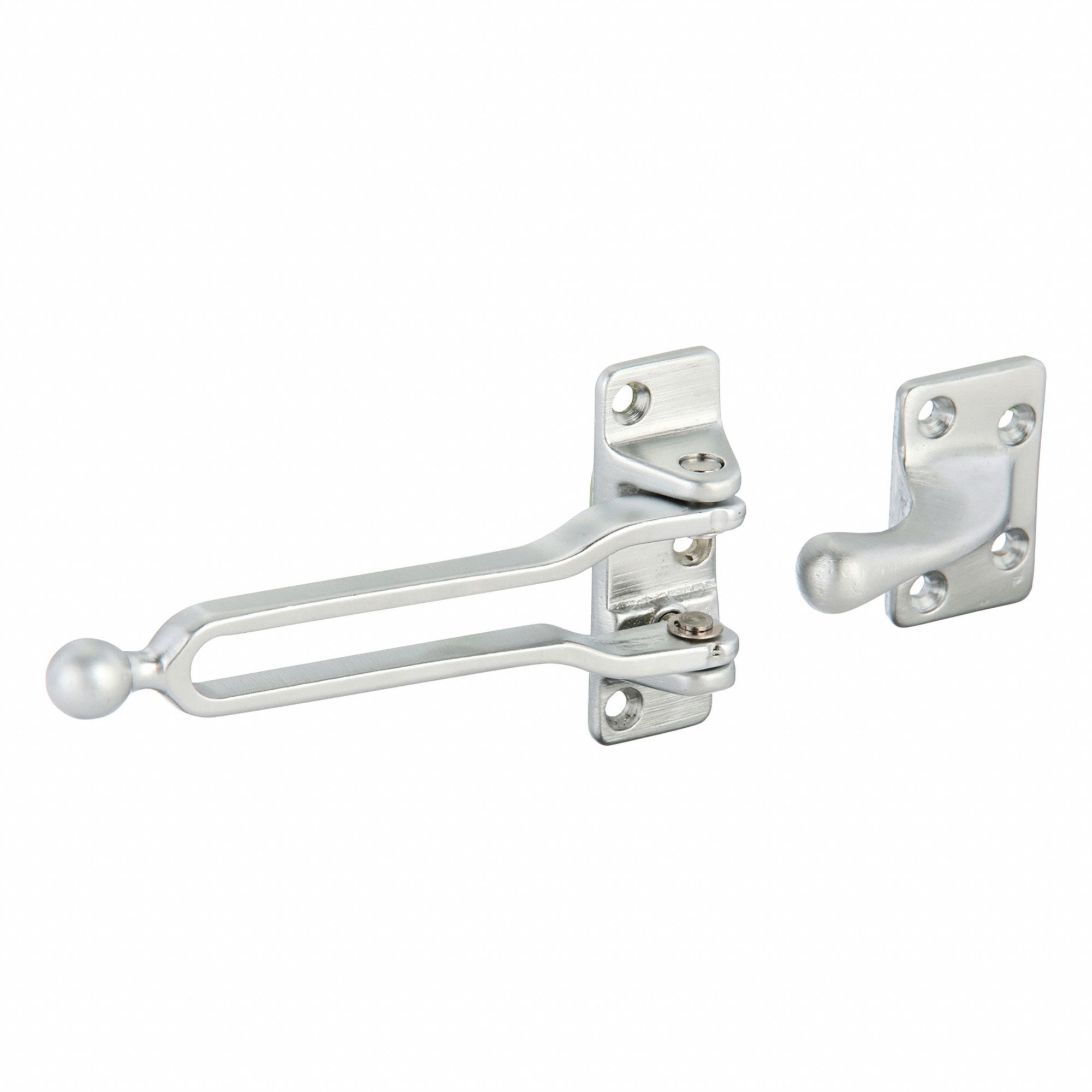 ROCKWOOD, Swing Bar Door Guard, Brass, Hotel Door Latch - 3HJF1|604.26D ...