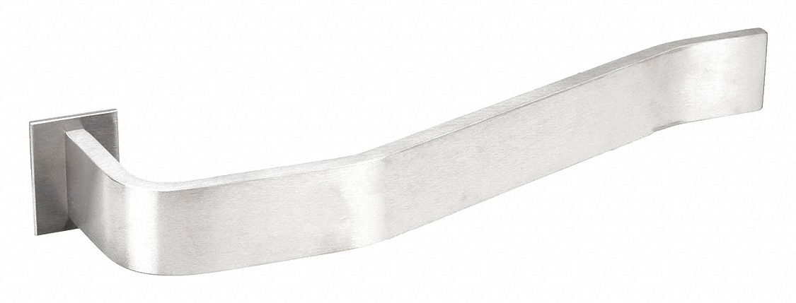 ROCKWOOD, 3 1/4 in Projection, Stainless Steel, Lever Door Protector ...