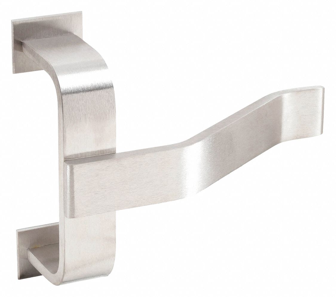 ROCKWOOD, 3 1/4 in Projection, Stainless Steel, Exit Device Protector ...